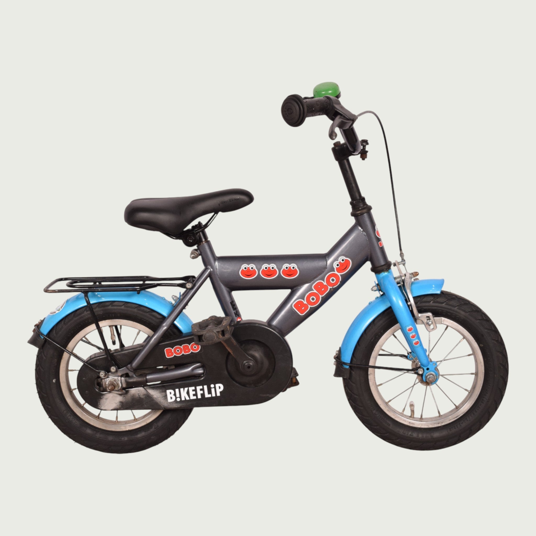 Bobo children's bicycle 12 inch - for 2-4 years - gray - BikeFlip