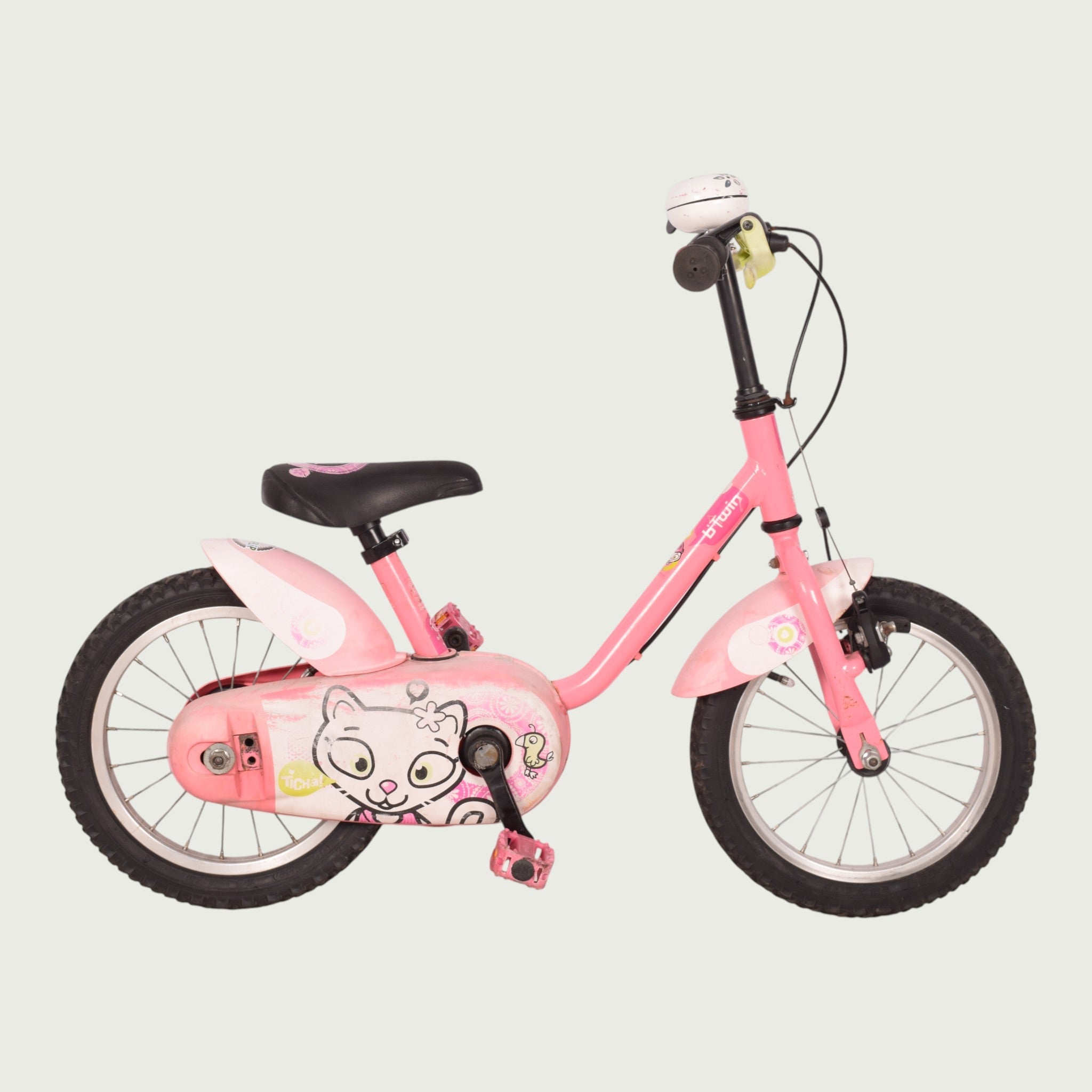 B-TWIN children's bicycle 14 inch - For ages 3 to 5 - Pink - BikeFlip