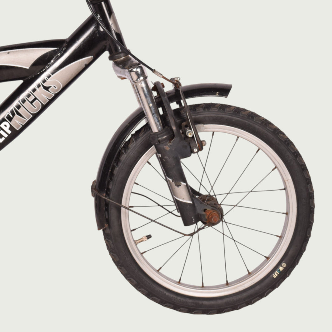 BikeFlip fiets - 16 inch voor 4-6 jaar - zwart - BikeFlip