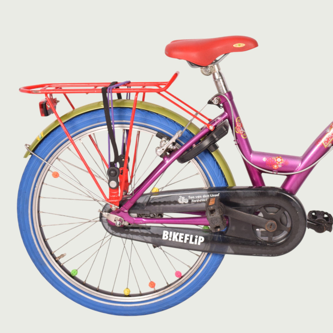 Batavus kinderfiets 22 inch - voor 7-9 jaar - paars - BikeFlip