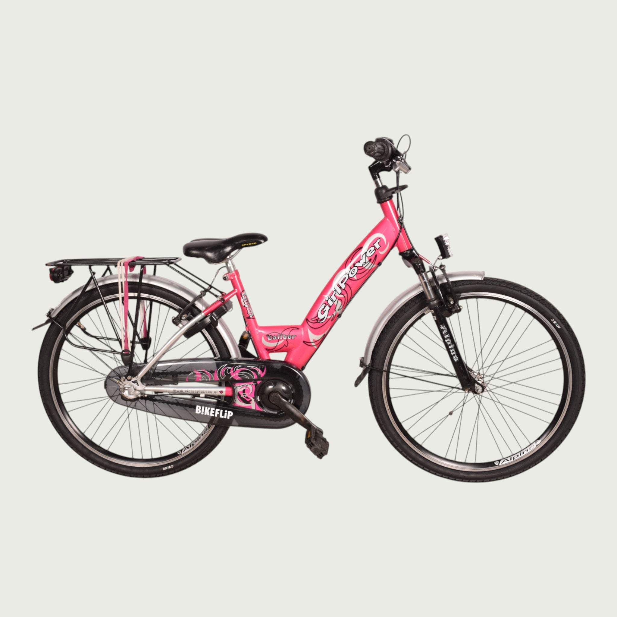 Alpina 24 inch fiets in roze - voor 9 tot 10 jaar - BikeFlip