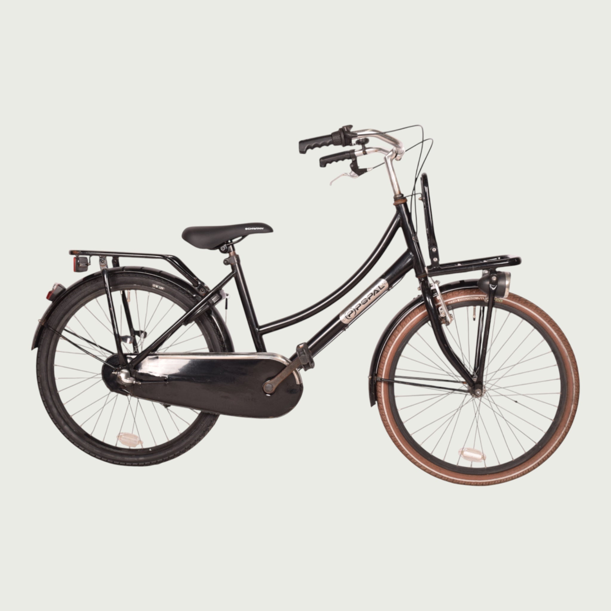 Popal 24 inch fiets in het zwart voor 9 & 10 jarige - BikeFlip
