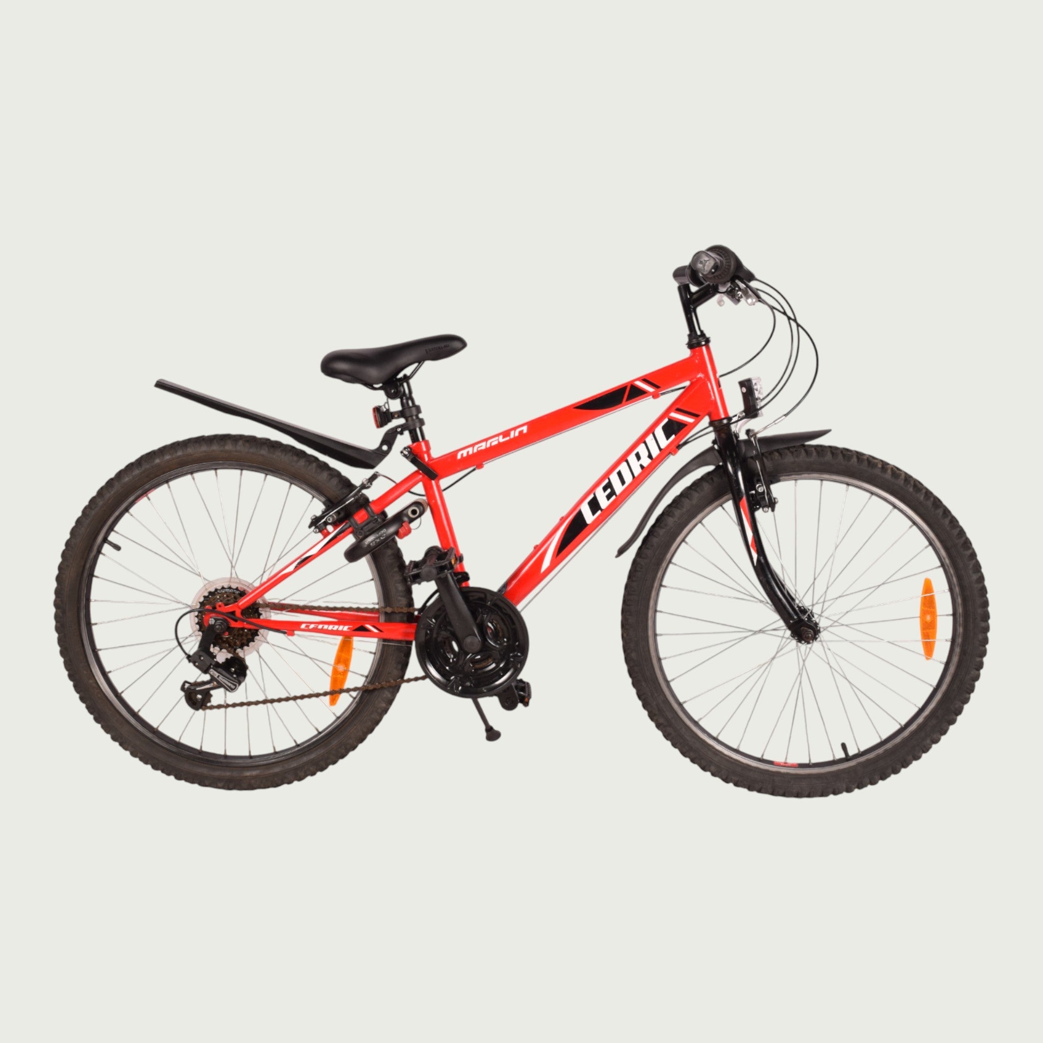 Cedric 24 inch fiets - voor 9 & 10 jarige - rood - BikeFlip