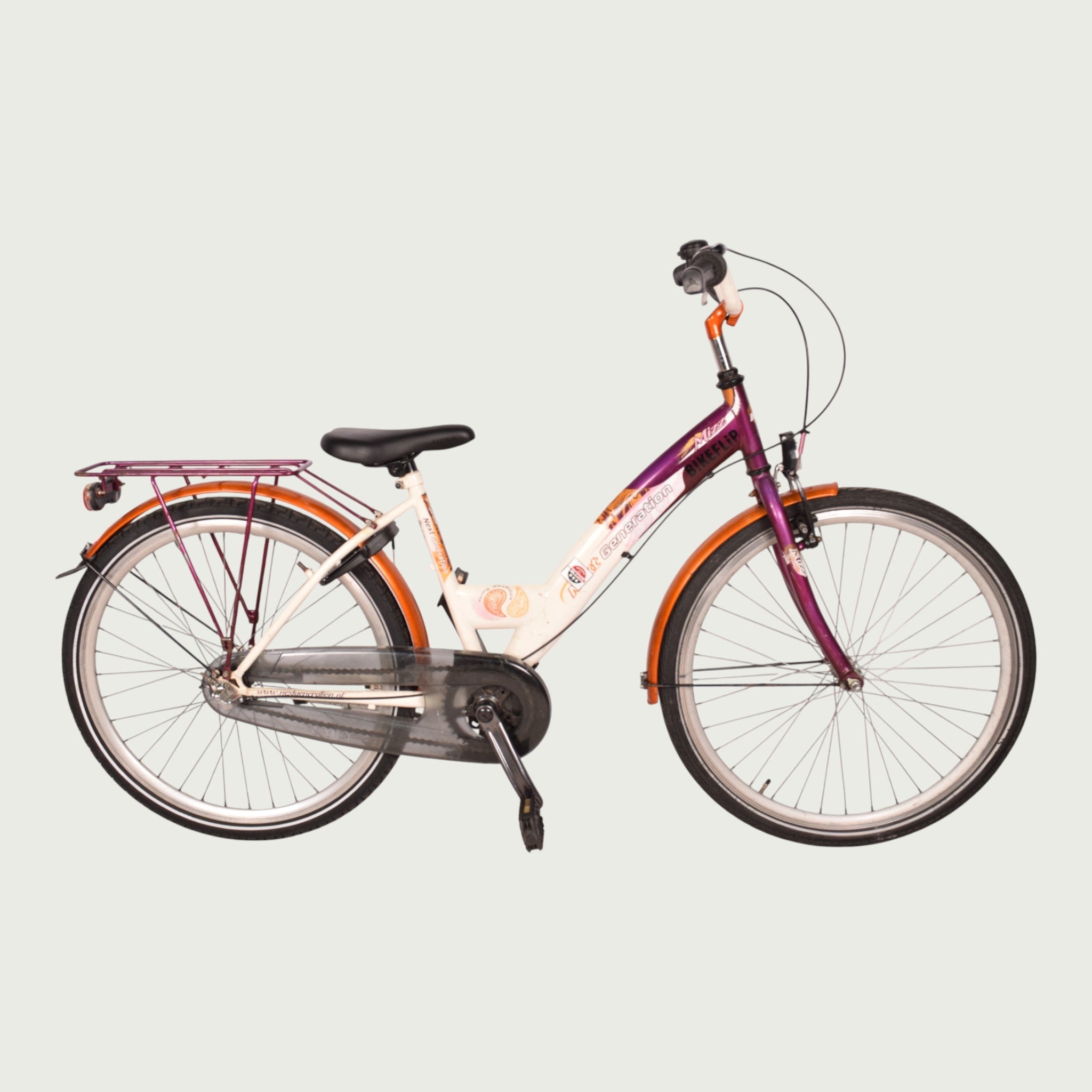 Next Generation fiets - 26 inch voor 10-12 jaar - wit - BikeFlip