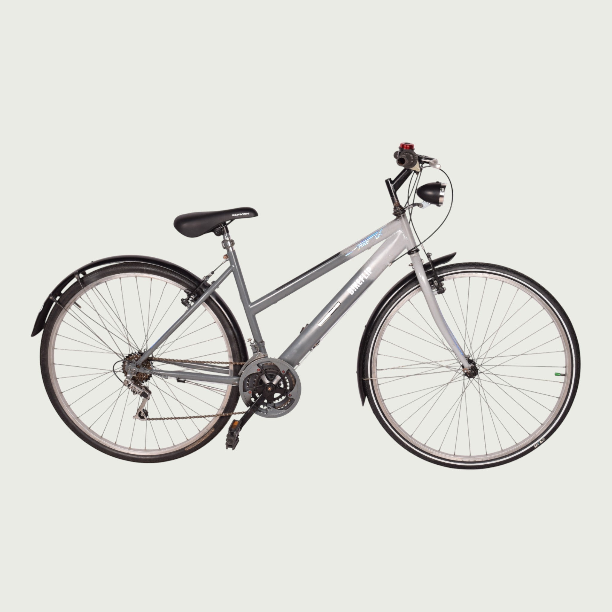 BikeFlip fiets - 28 inch voor 12 jaar en ouder - Grijs - BikeFlip