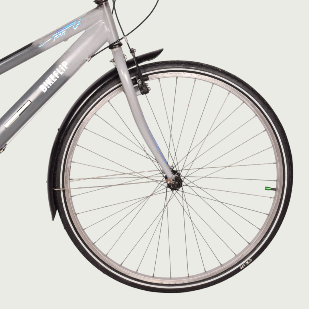 BikeFlip fiets - 28 inch voor 12 jaar en ouder - Grijs - BikeFlip