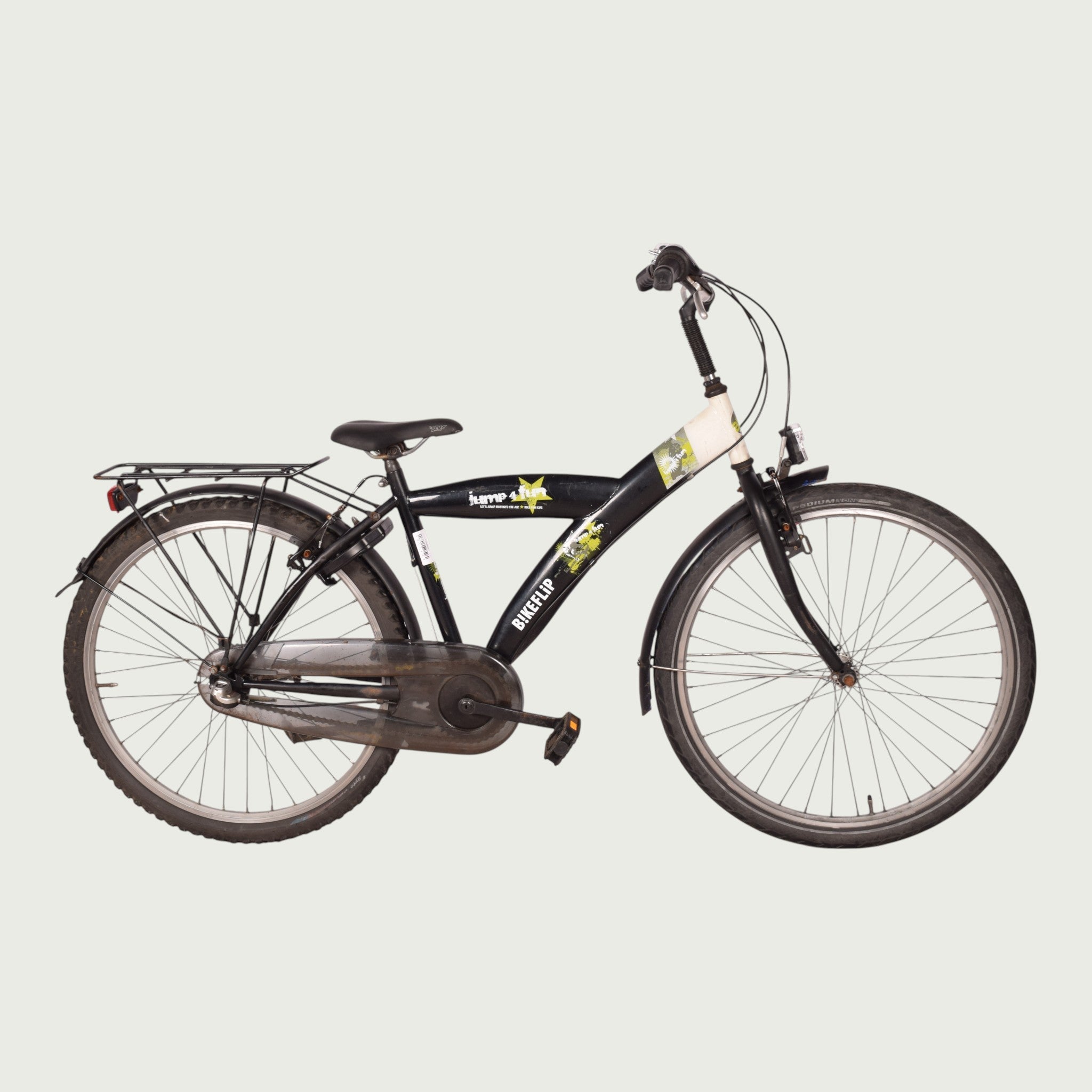 Bike Fun 26 inch fiets - Voor 10-12 jaar - Zwart - BikeFlip