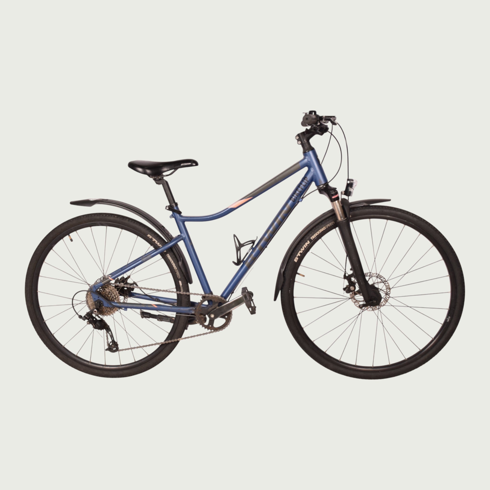 B-TWIN fiets - 28 inch voor >12 jaar - Kleur: blauw - BikeFlip